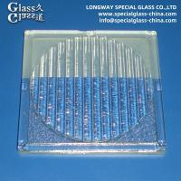 China Sandblasting Surface Linear Glass Light Lens Spotlight Glass Cover for sale