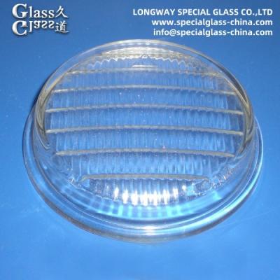 China Durable Molded Borosilicate Headlight Glass Cover For Outdoor Lighting System for sale