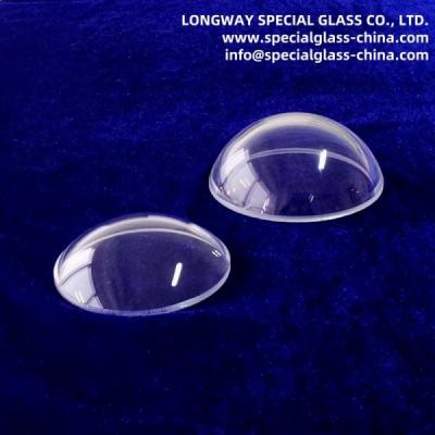 China Custom High Clarity Optical Glass Dome Lens For Suveillance System for sale