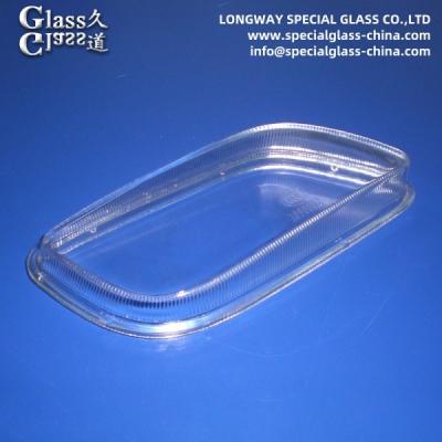 China Durable Molded Soda Lime Glass Light Cover For Headlight Lamp Cover for sale