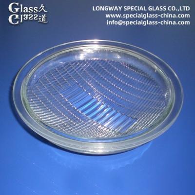 China OEM Moulded Soda Lime Glass Lamp Cover Lens For Outdoor Light for sale