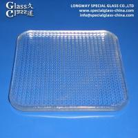 China Transparent Pressed Glass Cover Lens For Led Light Lamp Lens Anti Scratch for sale