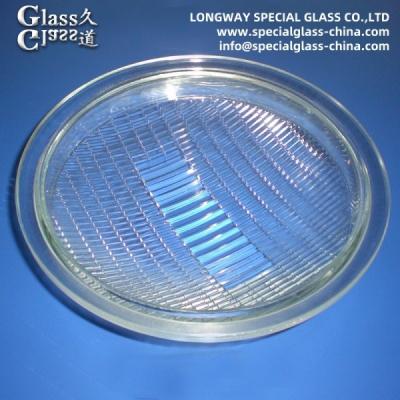 China Custom Pressed Borosilicate Glass Lamp Cover For Outdoor Light for sale