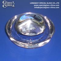 China OEM Pressed Borosilicate Glass Road Stud With Reflective Surface for sale