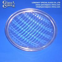 China Casting Borosilicate Glass Light Cover For Outdoor Light Lamp for sale