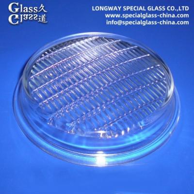 China Durable Molded Borosilicate Lamp Lens Cover for Swimming Pool Light for sale