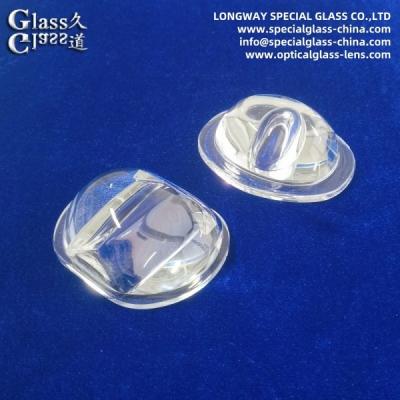 China Polished Surface Optical Borosilicate Glass Lens High Bay Light Lens High Clarity for sale