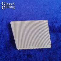 China Clear Molded Linear Glass Cover Lens for LED Light for sale