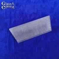 China Clear Molded Linear Glass Cover Lens for LED Light for sale