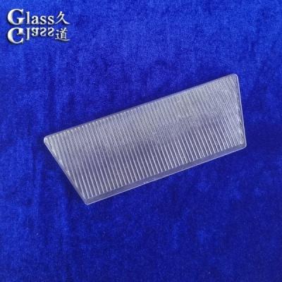 China Clear Molded Linear Glass Cover Lens for LED Light for sale