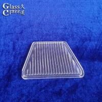 China Clear Molded Linear Glass Cover Lens for LED Light for sale