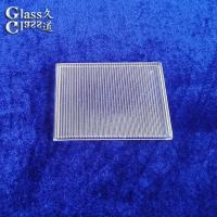 China Clear Molded Linear Glass Cover Lens for LED Light for sale