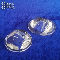 China OEM Clear Borosilicate Glass Cob Led Lenses For Street Light Lamp for sale