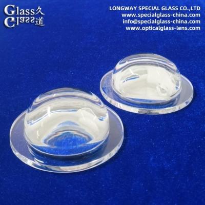 China Durable Scratch Resistance Borosilicate Glass Led Cob Lens For Mining Lamp Lens for sale