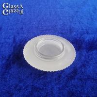 China Custom Molded Matte-finish Sandblasting Glass For Anti-glare Light Fixtures for sale