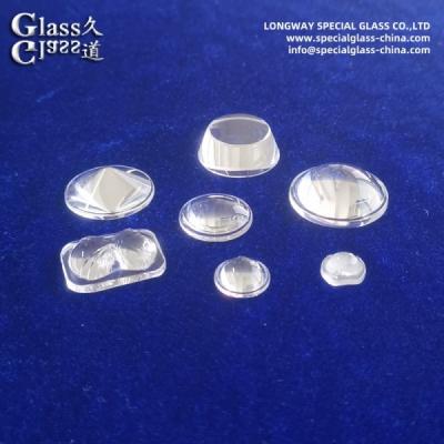 China Low-Dispersion Unique Narrow Beam Glass Lens for High-End LED Fixtures for sale