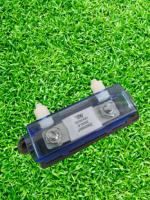 China Maga Bolt On Fuse Block Blue Terminal Medium Size Flat Type Fuse Base for sale
