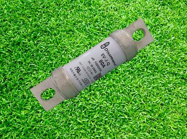 China 1000VDC 80A EV Power Protection Ceramic Round Tube Bolt-On Fuse UL248 for sale