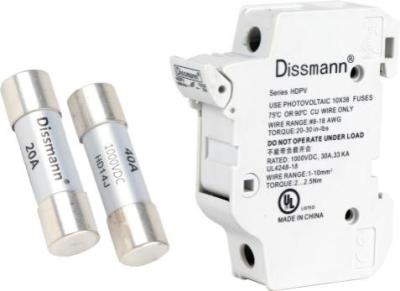 China Ceramic 10x38 1000VDC PV Solar Fuse with Holder for Energy Storage System for sale