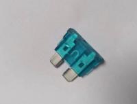 China UL Certified DC32V 15A Blue Automotive Blade Fuse Fast Acting 1-40A for sale