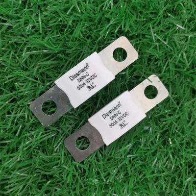China Dissmann DC32V 10A-500A Ceramic Energy Storage System Fuse 69mm Flat Bolt Type for sale