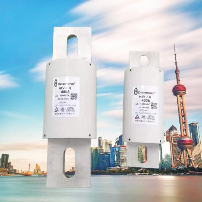 China Glass Fiber High Breaking Capacity Fuse 600A 1000VDC for Charging Station EV HEV for sale