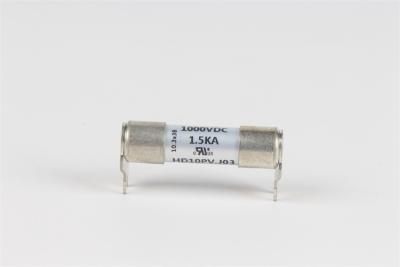 China Dissmann 10x38mm Ceramic Fuse 750VDC 10A-50A High Breaking Capacity UL Certified Two Pin for sale