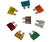China PBT Low Profile Mini Blade Fuse 32VDC 1A to 40A Automotive Car Fuse for sale