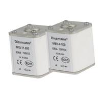 China Semiconductor Industrial Power Fuse 750VDC 40A-630A European Standard Square aR for sale