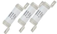 China White BS88 60A Ceramic Fuse 1000VDC ISO8820 Standard Semiconductor Protection for sale
