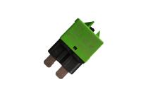 China SAE J1284 Green Resettable Circuit Breaker Blade Fuse 30A 28VDC for sale