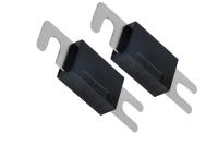 China DNN Automotive Blade Fuse 200 Amp 150 Volt Low Capacity Black for DC Protection for sale