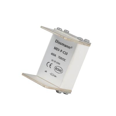 China European Square Body Fuse 750VDC 400A DC10KA Breaking Capacity Inverter Fuse for sale