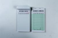 China Green color Two parts guest check docket books CT-G6000 with two carbon papers fast selling for US market for sale