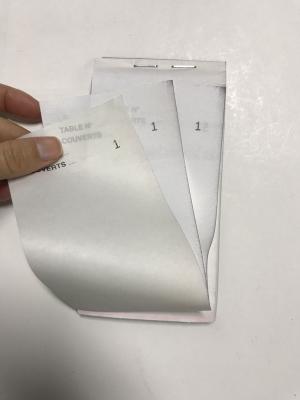 China Factory directly supply two parts carbonless order pads for restaurant usage fast selling for EU market for sale