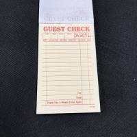 China Guest check CT-101 50 Sheet US Guest Check with Perforated Design Essential for Cafe Owners for sale