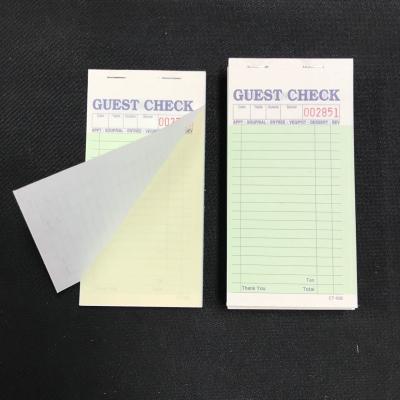 China Guest check CT-G108 Country Of Origin Hotel Writing Pads for Diner Customers for sale