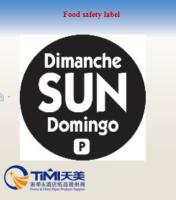China Weekly food safety  label for restaurant usage for sale