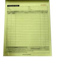 China Purchase order book Two/three paper business forms for Black And White Or Color printing for professional for sale