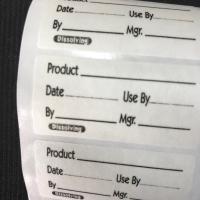 China Paper Material Type Food Safety Labels with Perforation Accept for Market for sale