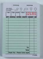 China CT-G3516 One part Professional White Paper with green printing color restraurant writing pads for your restraurant staff for sale