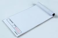 China CT-KDUPL100 Single Paper US guest check with 15 lines and 50 sheets for fast casual dining for sale