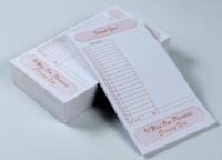 China CT-T6932 single part English restaurant Guest check with Sequentially Numbered Features for International Hotels for sale