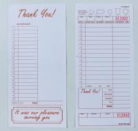 China Single part board  US Guest Check CT-T4932SP  for Cafe in English for sale