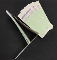 China CT-1A Two parts carbonless guest check Hotel Guest pads with Black Ink Printing and Customized  design for sale
