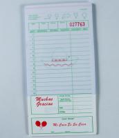China CT-903SP Loose style Black Ink US Guest Check with Customized Number of Lines and Sequentially Numbered Features for sale