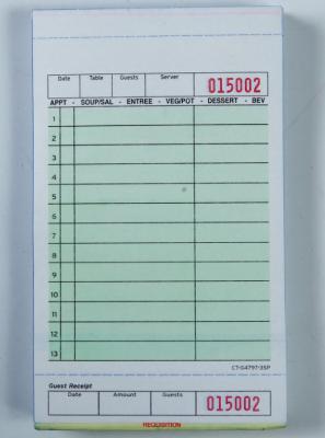 China Hotel Guest check CT-G4797-3SP three parts loose style with Customized Number Of Columns for Performance for sale