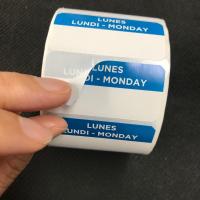 China Die-cutting Weekly Labels for Customized Requirements for sale