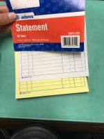 China Statement book Pack 10books Business forms with Logo Printing and Contact Information for sale