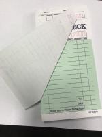 China CT-G3616 English Language US guest check Customized for Bar Transactions for sale